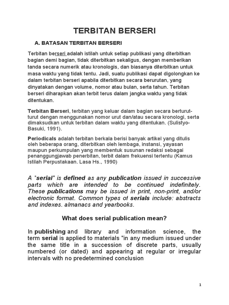 Terbitan Berseri 13 Maret 2020 | PDF