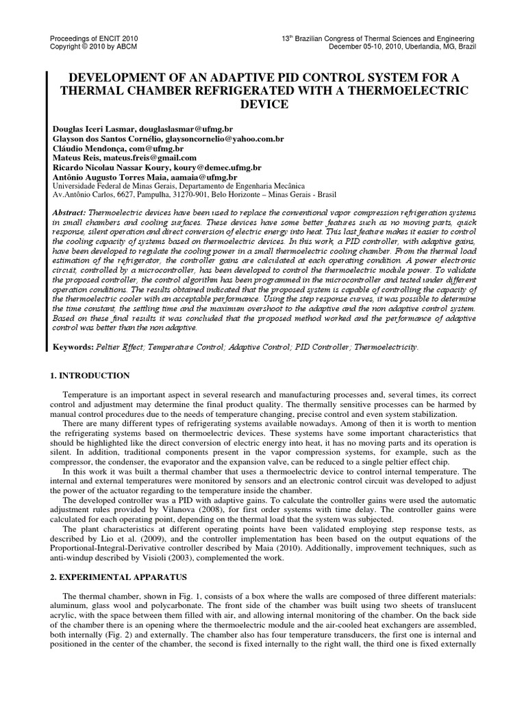 72 - Development of An Adaptive PID Control System For A Thermal ...