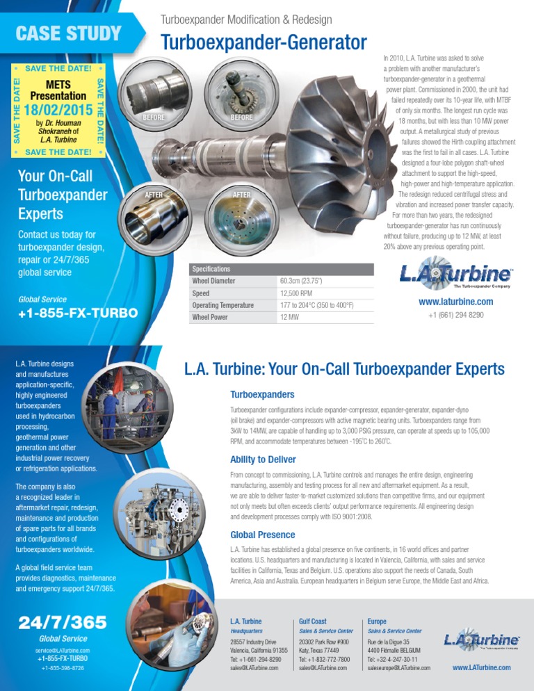 U Turboexpander-Generator | PDF | Turbine | Energy Technology
