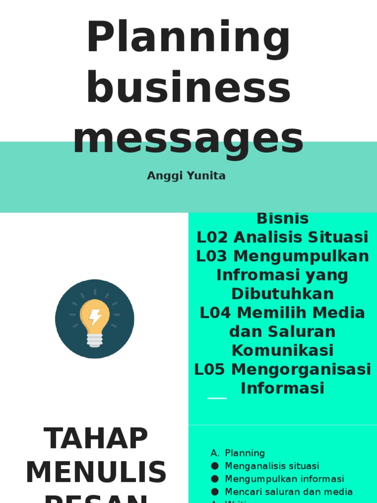 Planning Business Messages | PDF
