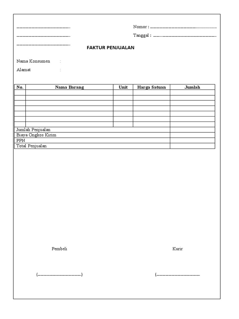 Nota Kontan | PDF | Game & Aktivitas