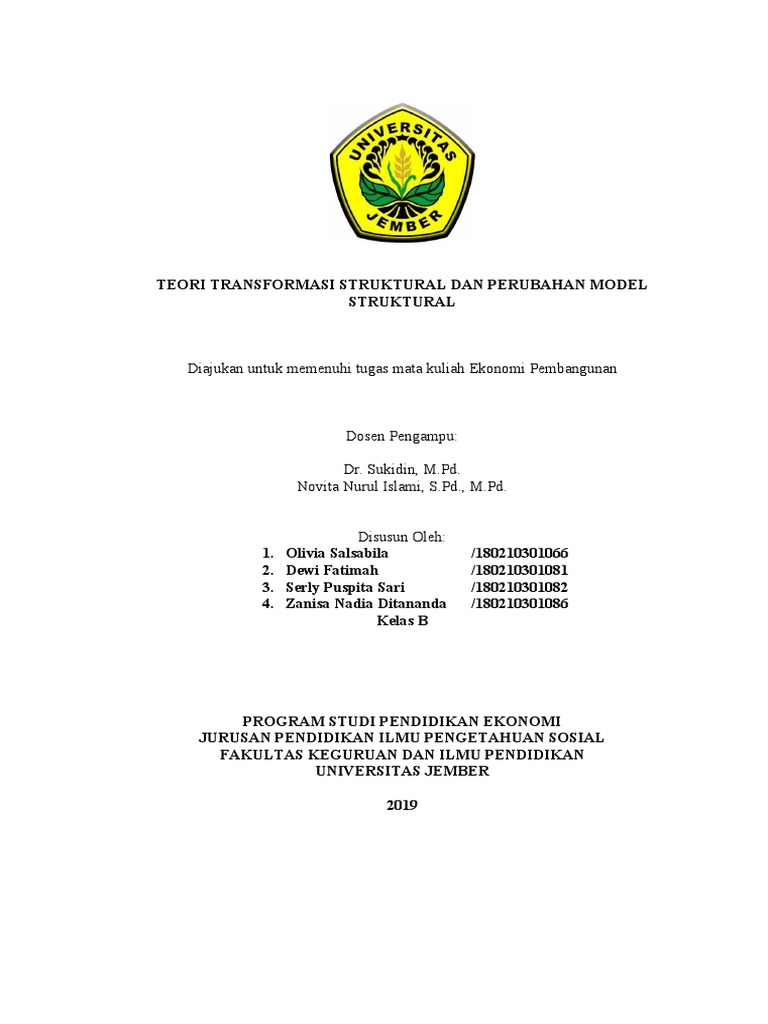 M2. Teori Transformasi Struktural Dan Perubahan Model Struktural | PDF ...