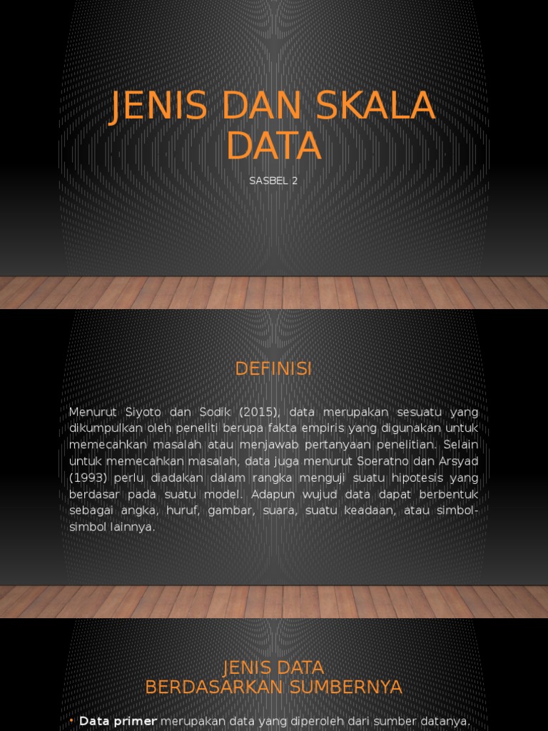 Jenis Dan Skala Data | PDF