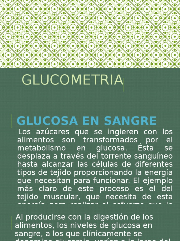 GLUCOMETRIA | PDF | Diabetes | Alimentos