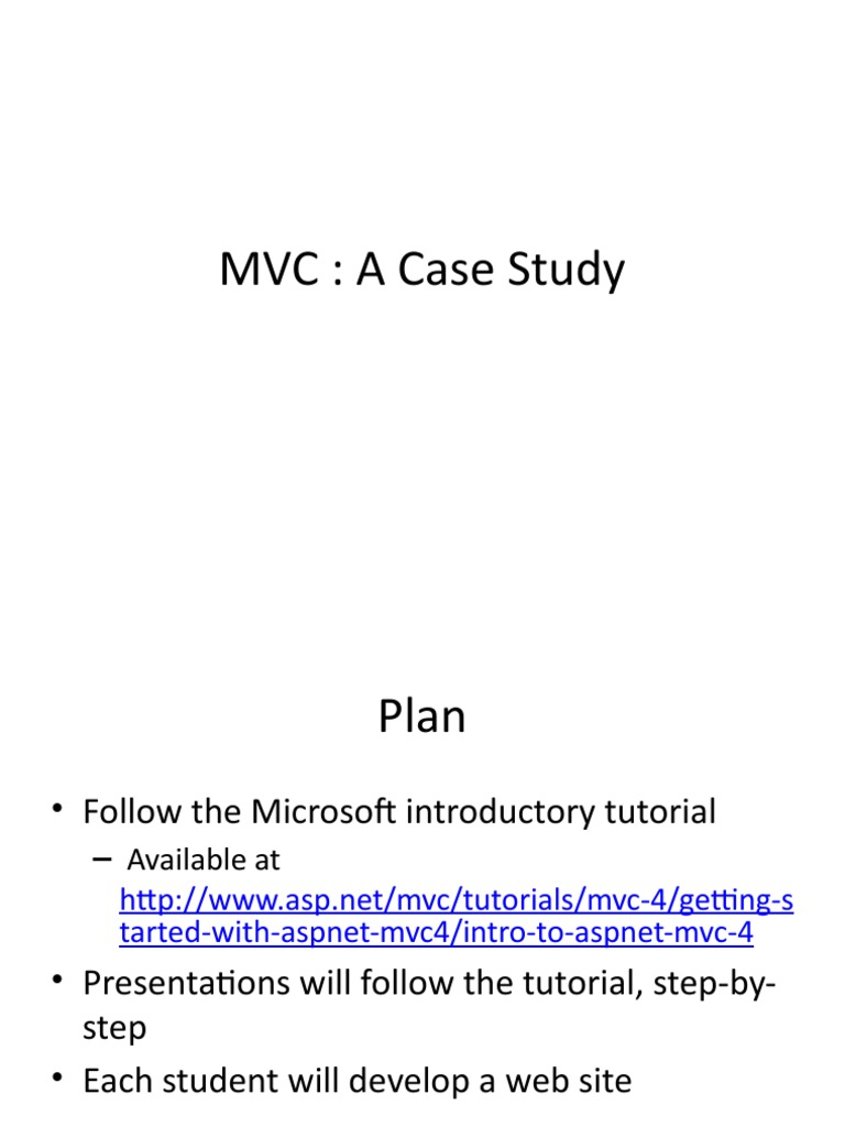 MVC Step by Step Tutorial | PDF | Web Application | Databases