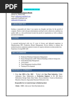 IIM A Resume Format For Freshers | PDF | Mechanical Engineering | Schools