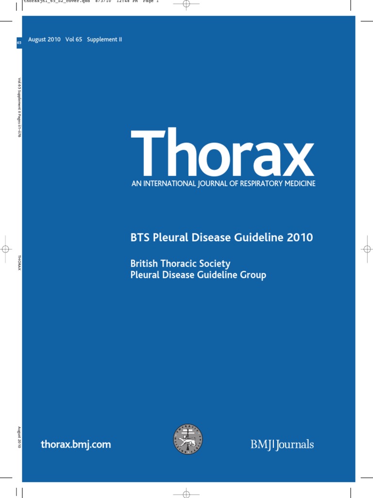 BTS Pleural Disease Guideline 2010 | PDF | Randomized Controlled Trial | Systematic Review