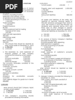 Statement of Financial Position (Balance Sheet) Test Bank | PDF ...