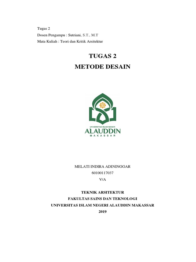 Metode Desain Arsitektur: Tipe dan Contoh | PDF