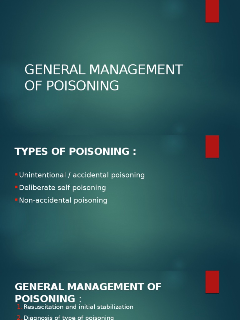 General Management of Poisoning | PDF | Hypothermia | Medical Specialties