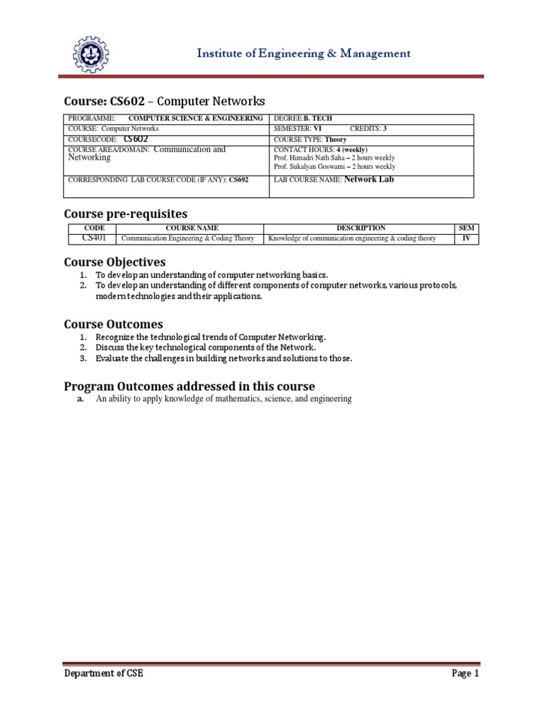 CS602 Computer Networks | PDF | Network Switch | Quality Of Service