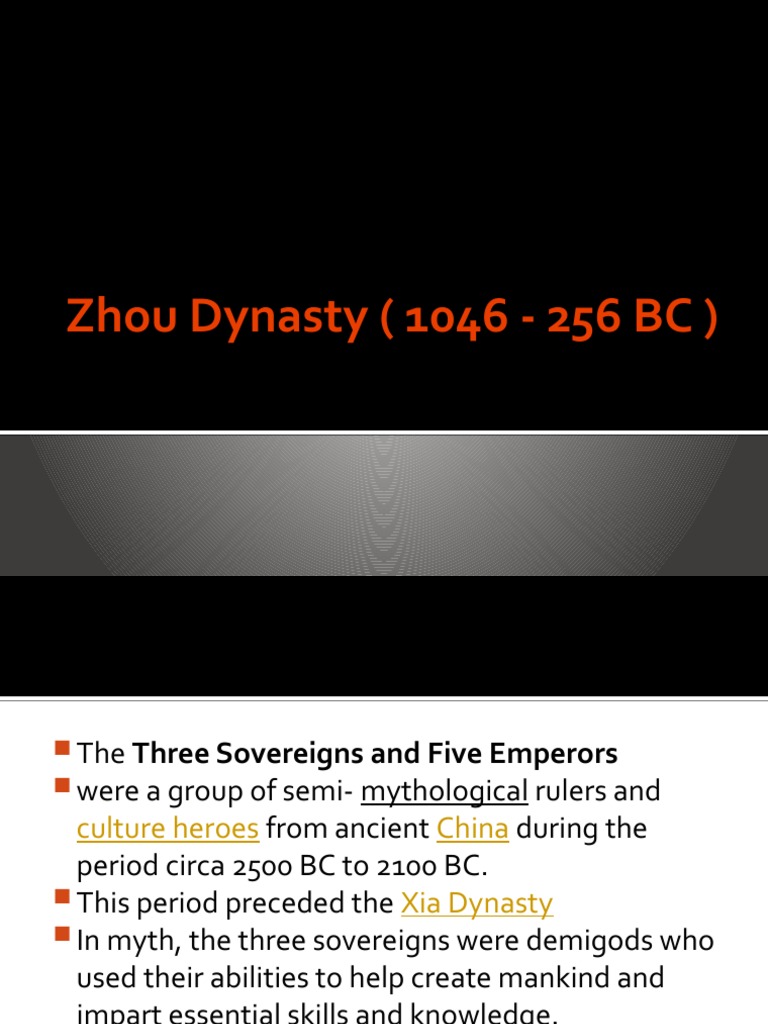 Zhou Dynasty (1046 - 256 BC) | PDF | History Of China | Confucianism