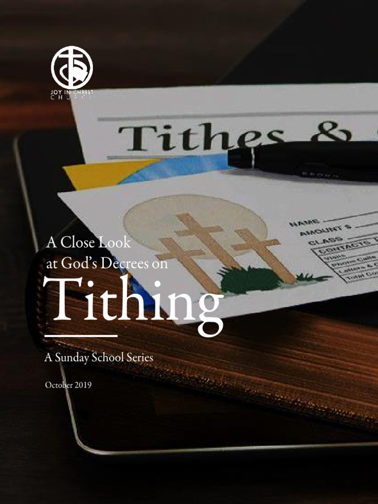 Sunday School - A Close Look at Tithing PDF | PDF | Book Of Malachi | Tithe