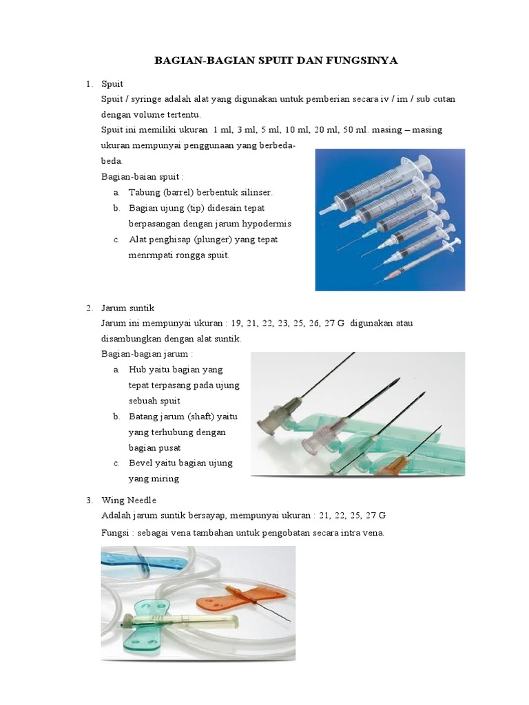 Bagian-Bagian Spuit | PDF