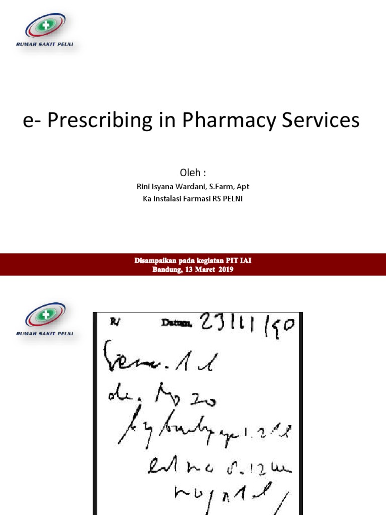 Simpo 1&6 - Rini Isyana - E-Prescription in Pharmacy Services | PDF ...