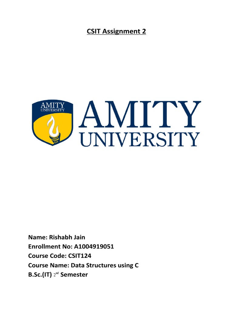 CSIT Assignment 2 | Download Free PDF | Mathematical Concepts | Algorithms