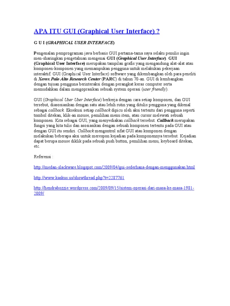 Apa Itu Gui | PDF