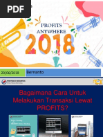 Panduan Aplikasi Profits Anywhere | PDF
