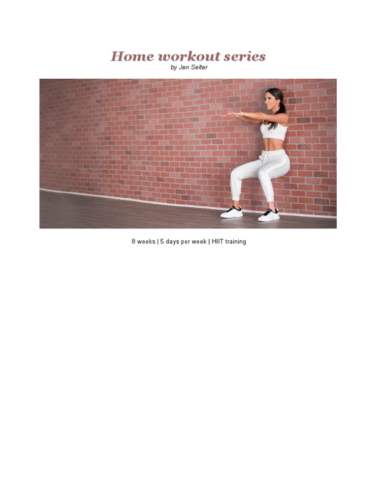 Home Workout Series by Jen Selter PDF | PDF | Self-Improvement