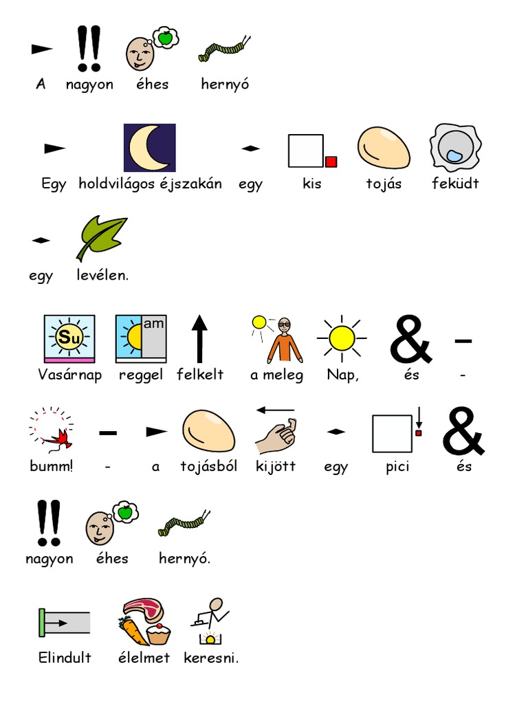 A Nagyon Éhes Hernyó PDF | PDF