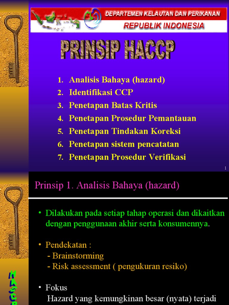 Prinsip Haccp (7) - 1 | PDF