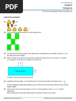 Grade 6 Canadian Math Kangaroo Contest Sample Paper | PDF | Image ...