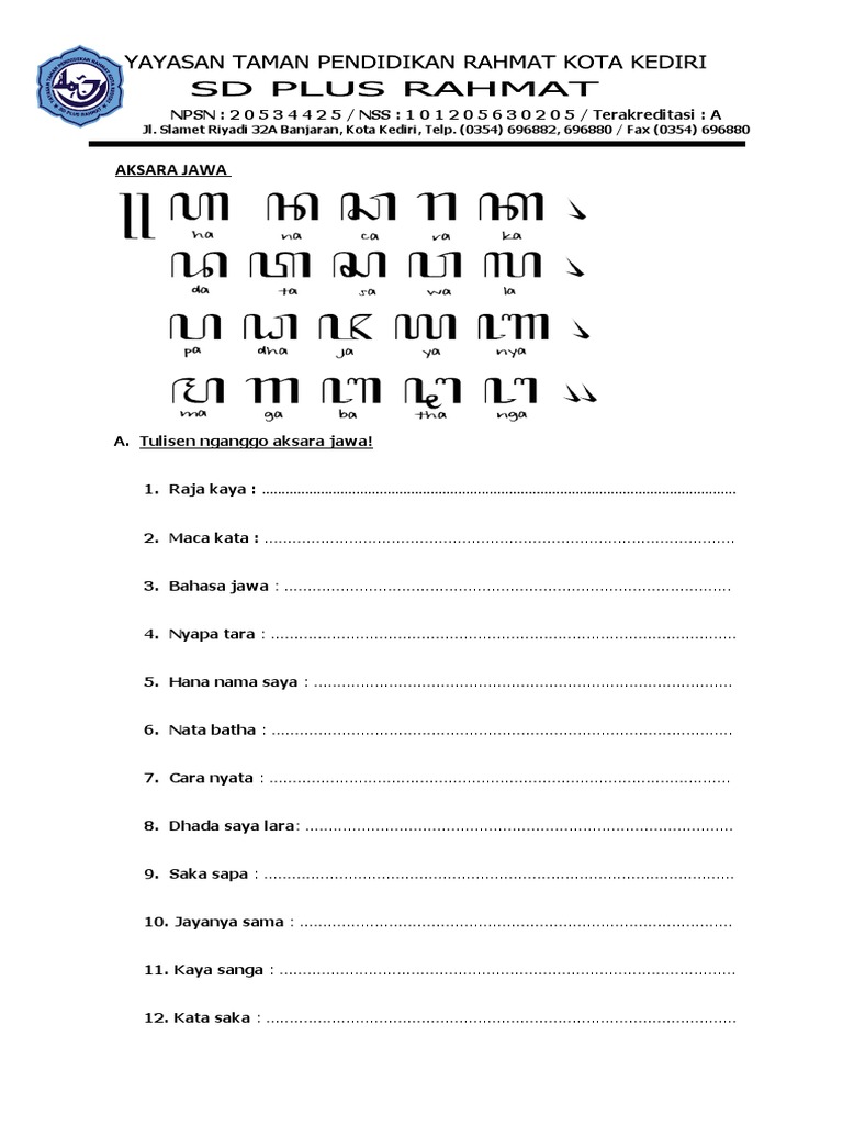 Introduction to Javanese Script | PDF Introduction to Javanese Script | PDF