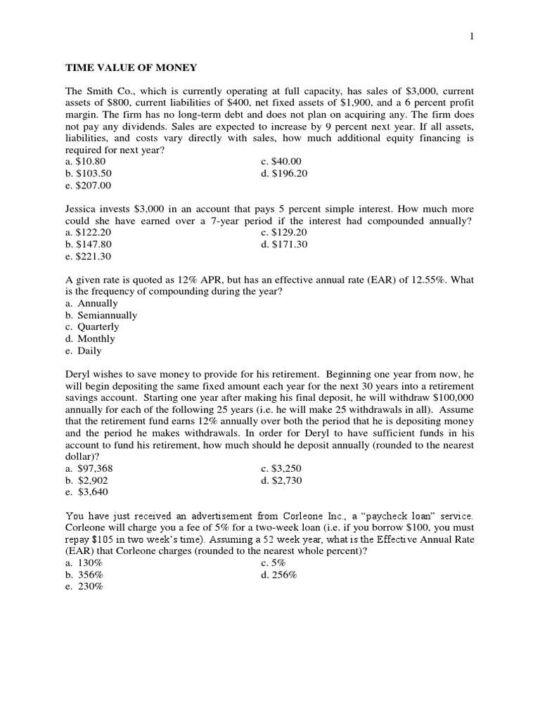 Lat Soal Time Value of Money | Download Free PDF | Present Value | Discounting