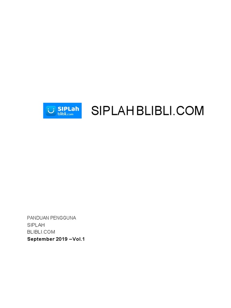 SIPLah Blibli - Com - Panduan Merchant PDF | PDF