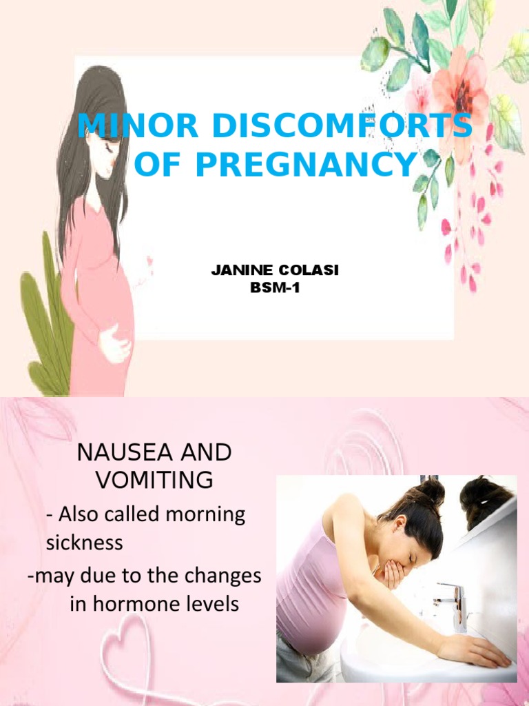 Minor Discomforts of Pregnancy | PDF | Parenting | Relationships
