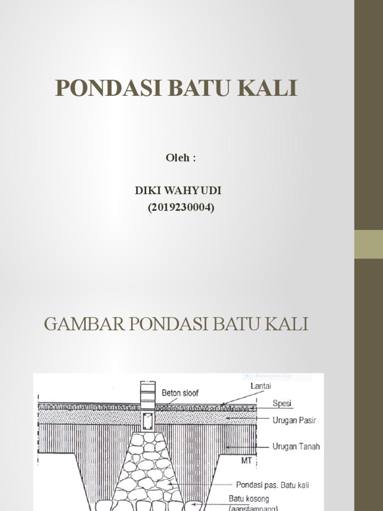 Panduan Pondasi Batu Kali Rumah 2 Lantai | PDF