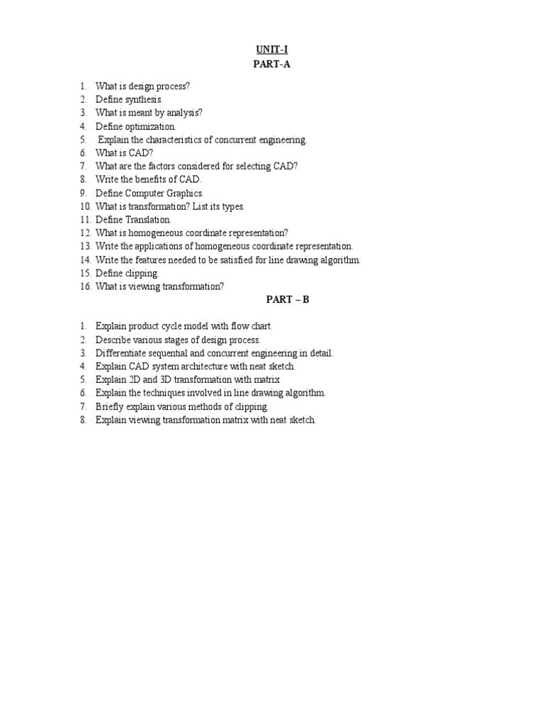 CAD and Graphics Engineering Concepts | PDF | Computer Aided Design | Curve