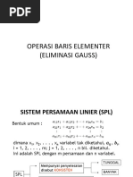 Metode Eliminasi Gauss Dan Gauss Jordan | PDF | Metode & Bahan Ajar