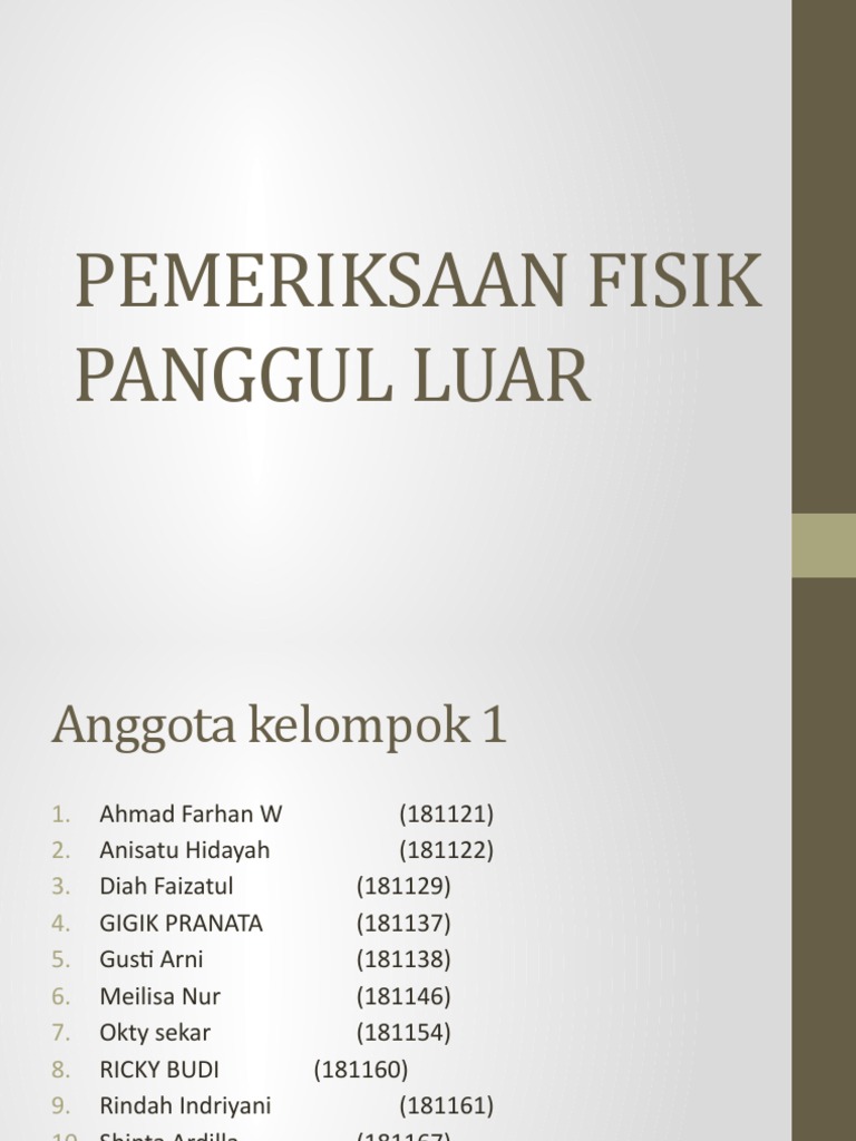 Pemeriksaan Panggul Ibu Hamil | PDF