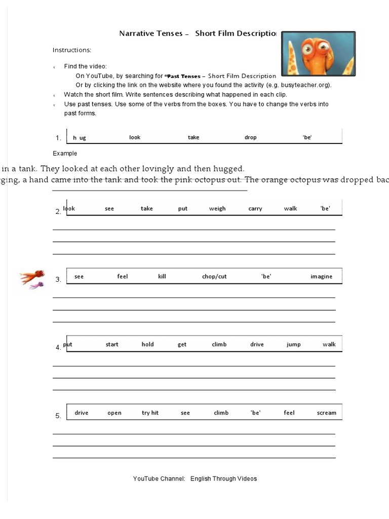 (PDF) Narrative-Tenses-Oktapodi-Worksheet | PDF | Syntactic ...