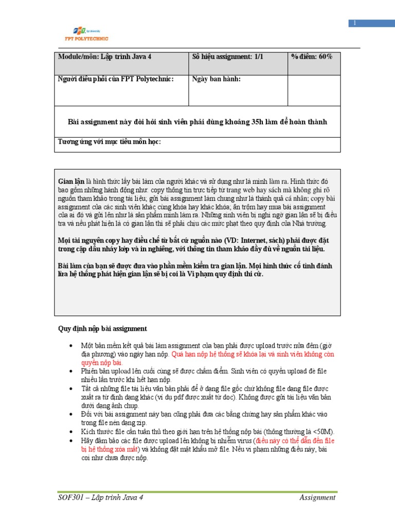 SOF301 - Assignment | PDF