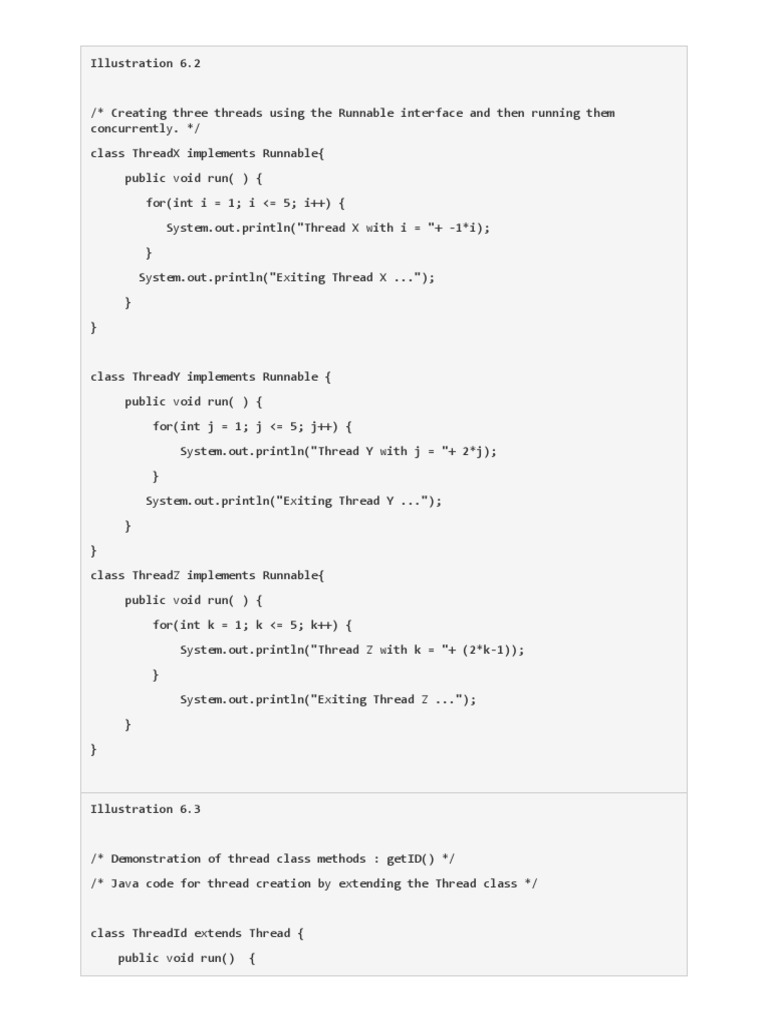 Java Thread Exercises | PDF | Thread (Computing) | Systems Engineering