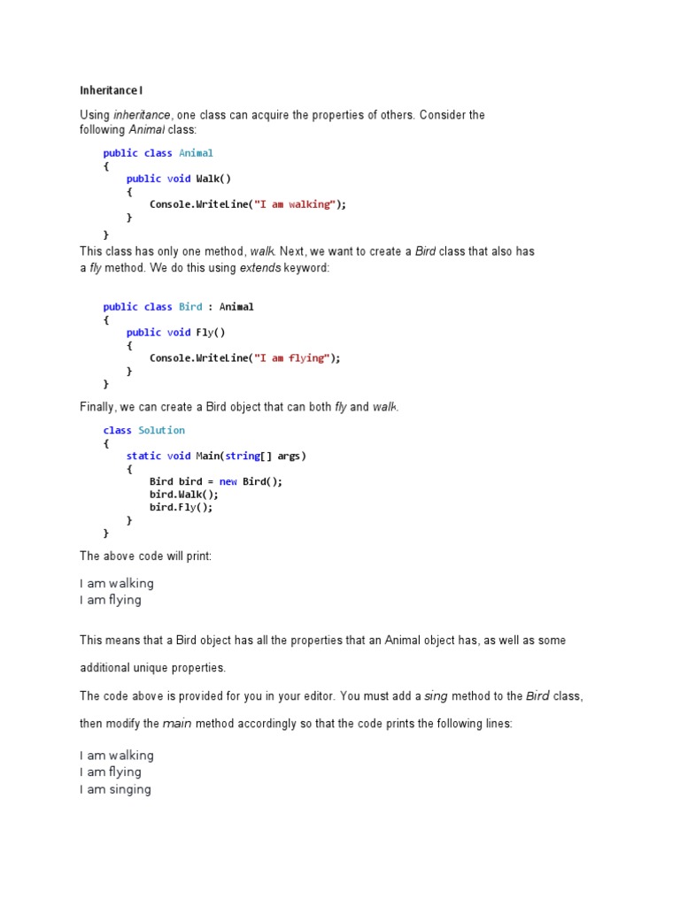 OOPExercise | PDF | Method (Computer Programming) | Class (Computer ...