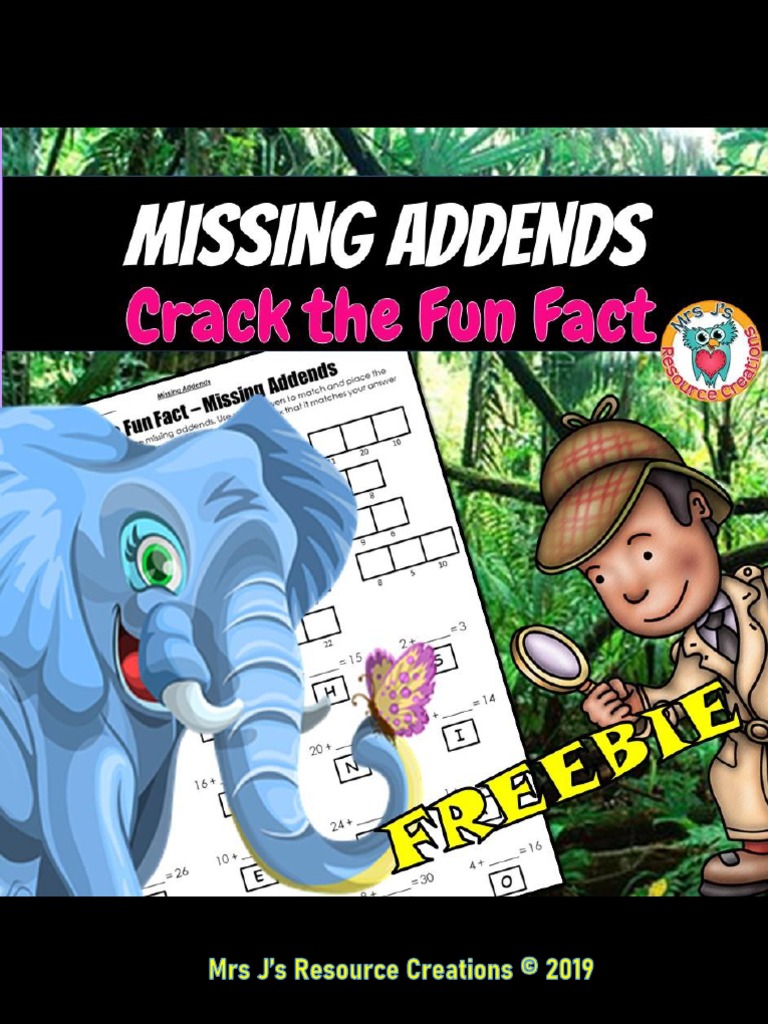 Missing Add Ends Math Worksheet Free Crack The Fun Fact | PDF ...