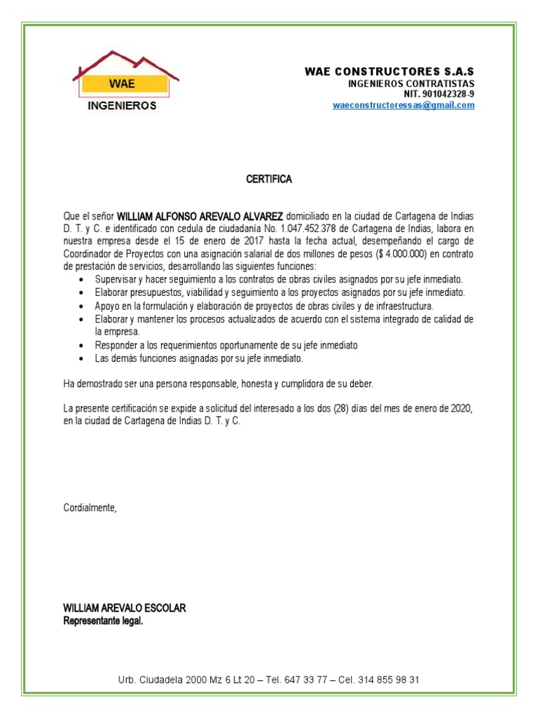 Certificado Simo | PDF