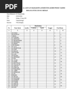 Format Penilaian Ujian Tahfidz | PDF