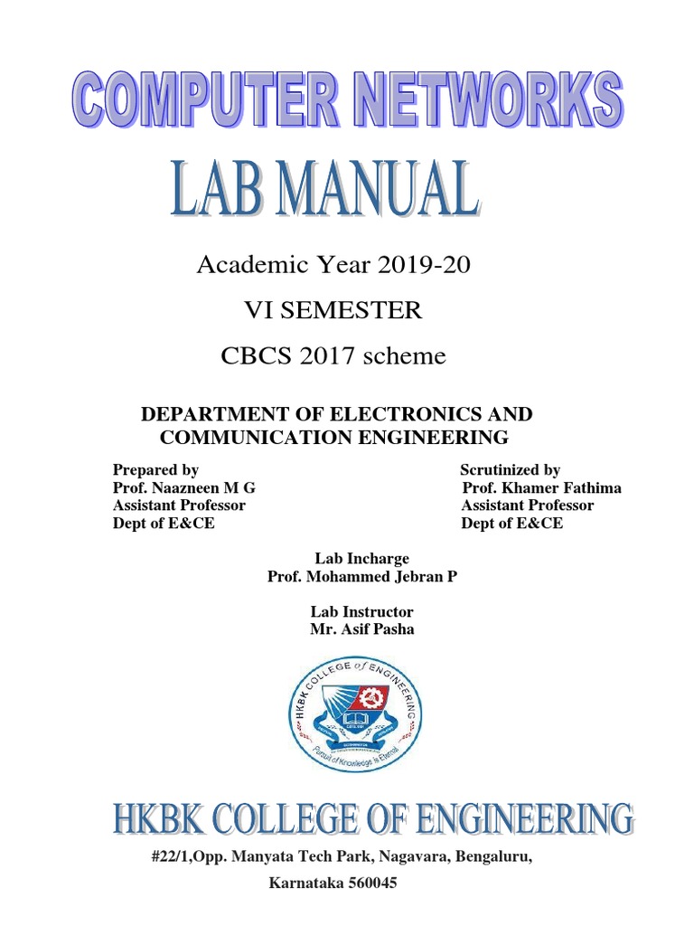 CN Lab Manual Print PDF | PDF | Routing | Network Topology