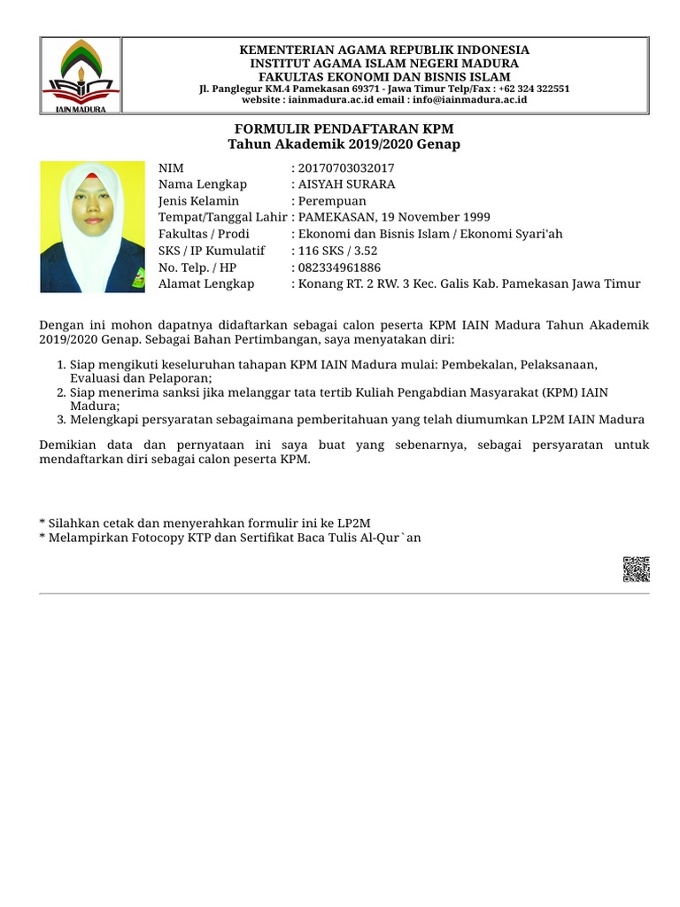 Cetak Formulir PDF | PDF