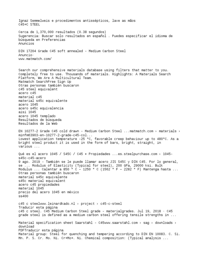 Steel c45 | PDF | Steel | Chemical Elements