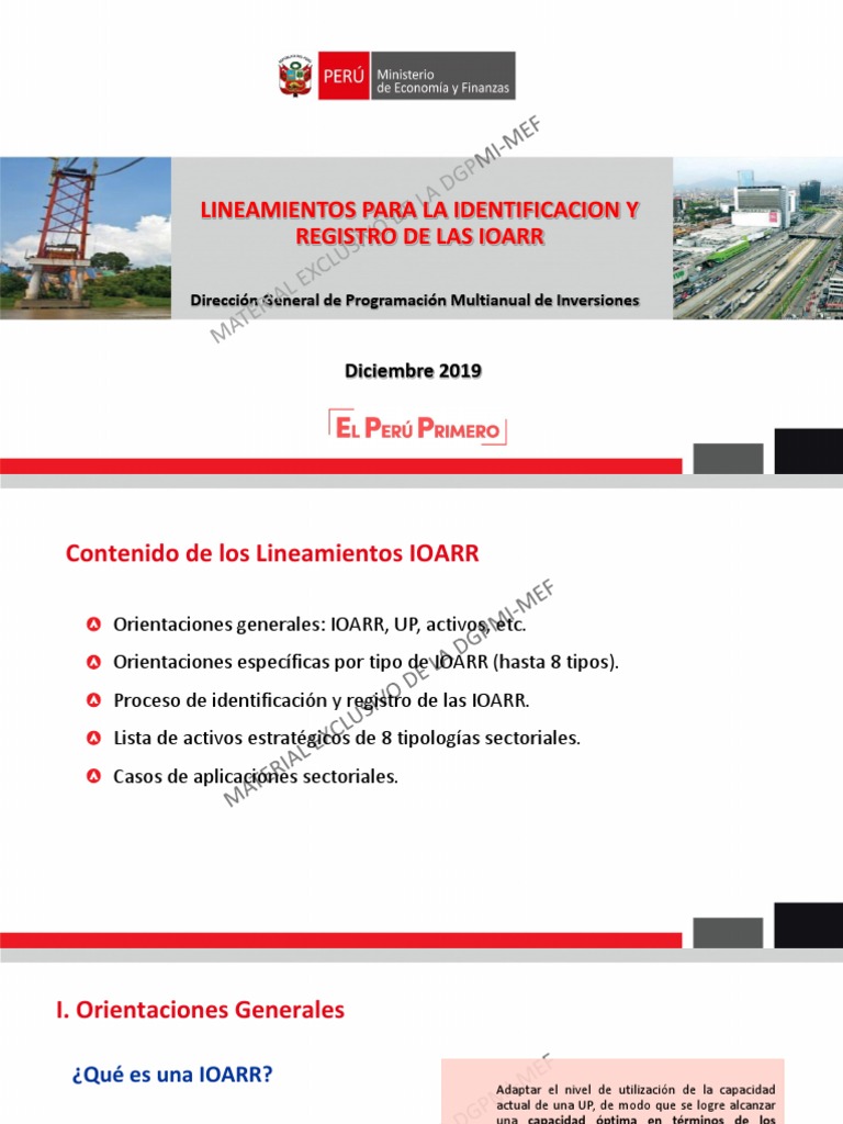 Lineamientos IOARR PDF | PDF | Diseño | Oferta (economía)