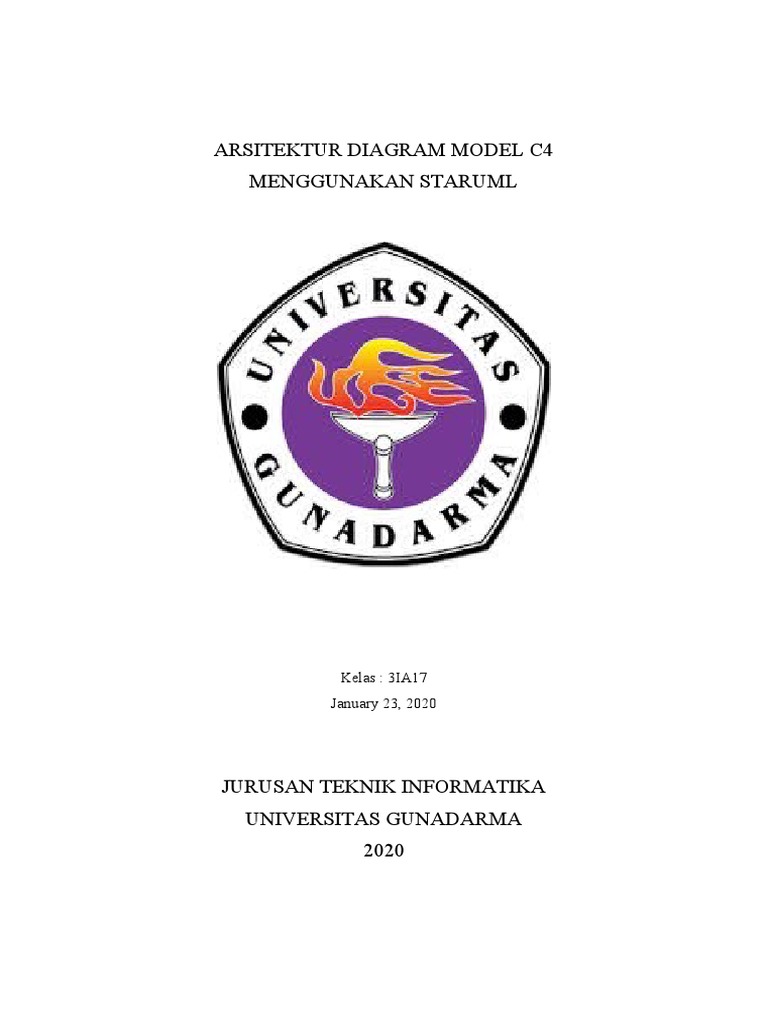 Arsitektur DIagram Model C4 Menggunakan StarUML | PDF