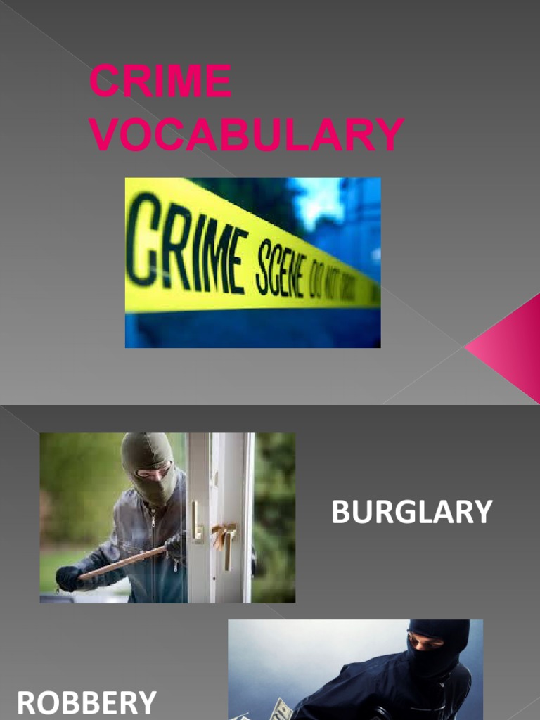 Crime Vocabulary | PDF