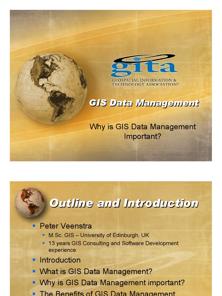 Gis Data Management Data Model Geographic Information System