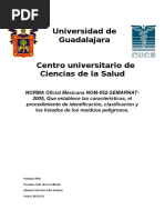 Resumen Nom-052-Semarnat-2005 | PDF | Residuos | Toxicidad