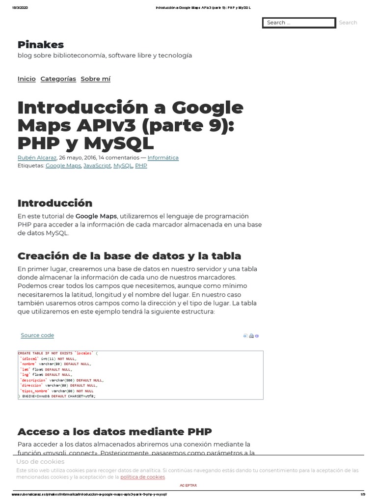 Integrating Location Data from a Database into a Google Map using PHP ... Integrating Location Data from a Database into a Google Map using PHP ...